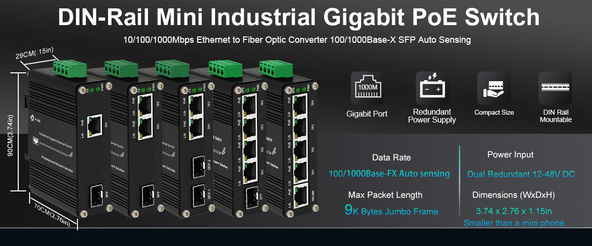 Quality Industrial PoE Switch & Industrial Ethernet Switch factory from ...