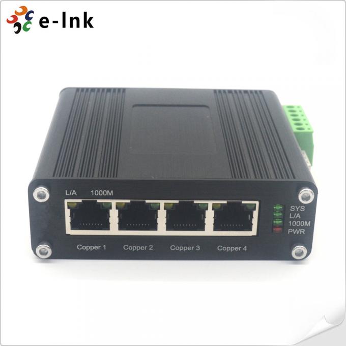 110VAC~230VAC Din Rail Ethernet Switch 5 Port Industrial Switch