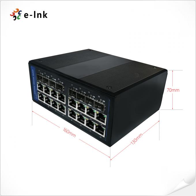 Elink Network Smart PoE Enabled Switch 24 Port Industrial Grade