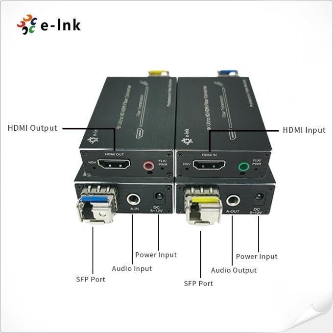 Mini HD HDMI To Ethernet Converter 4k Fiber Extender 30Hz With External ...