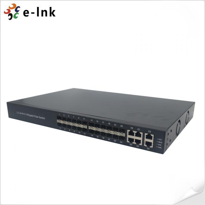 Ethernet Switch Managed 24- Port Gigabit 10G SFP Combo Fiber Optical Switch