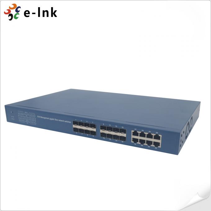 Managed Gigabit 16 SFP Ports 8 RJ45 Ports Fiber Network Switch