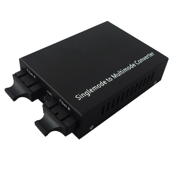 Low Heat 100Mbps Fiber Media Converter Single Mode Multi Mode