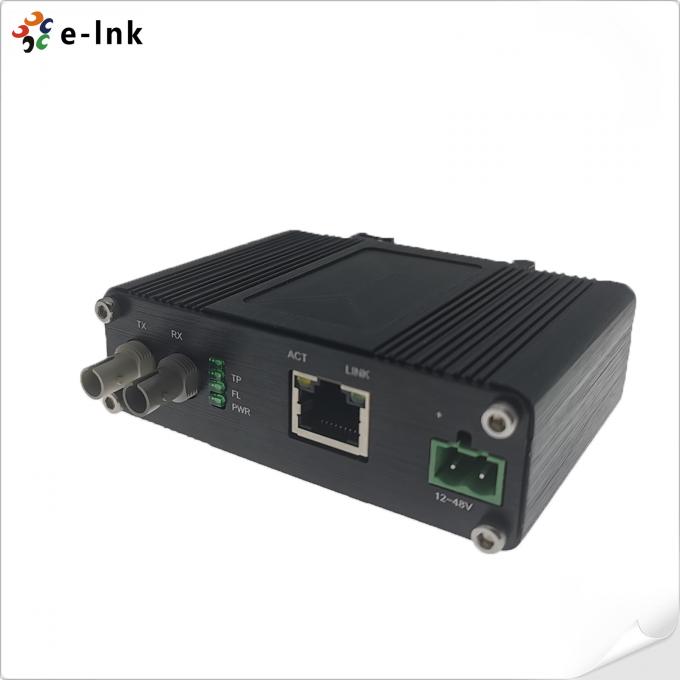 Industrial Multi-Mode Fiber Media Converter With 1 Port ST 10Base-T ...
