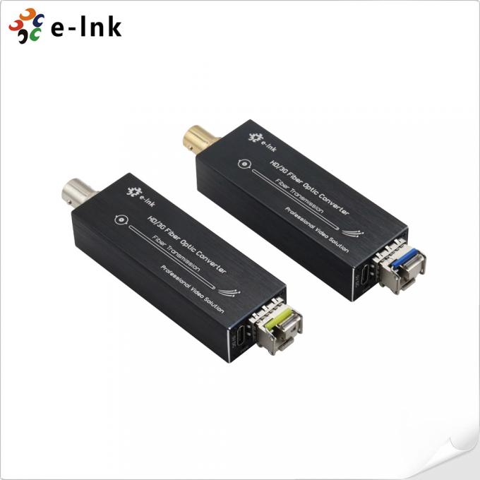 HD SDI Over Fiber Converter Single Mode LC 20KM SDI Fiber Transmitter ...