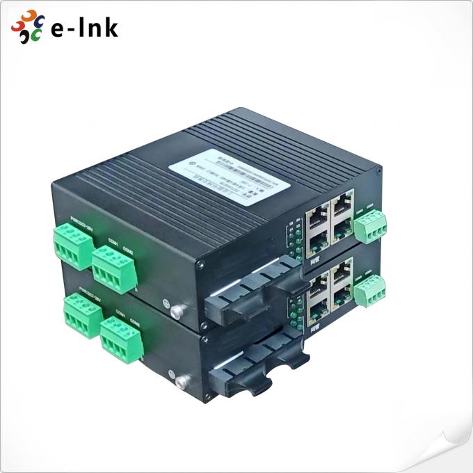 Managed Serial To Ethernet Switch 4-Port 10/100TX + 4-Port RS485 + 2 ...