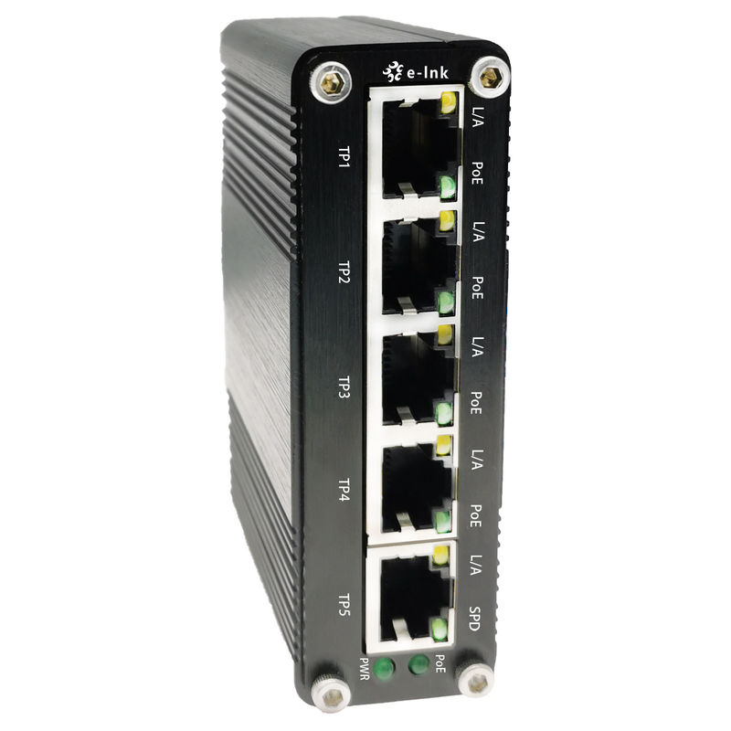 Industrial PoE Switch 4 Port 10/100/1000BASE-T PoE 1 Port 10/100/1000T