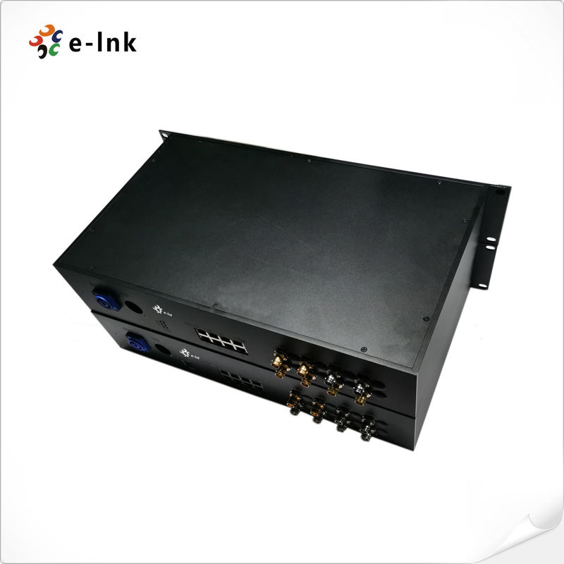 Rack mount Fiber Video Converter 6 Channel 3G SDI Fiber Extender With 8 ...