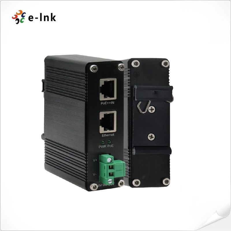 Industrial Gigabit 10 100 1000Mbps 802.3 Bt Din Rail PoE Splitter 5V ...