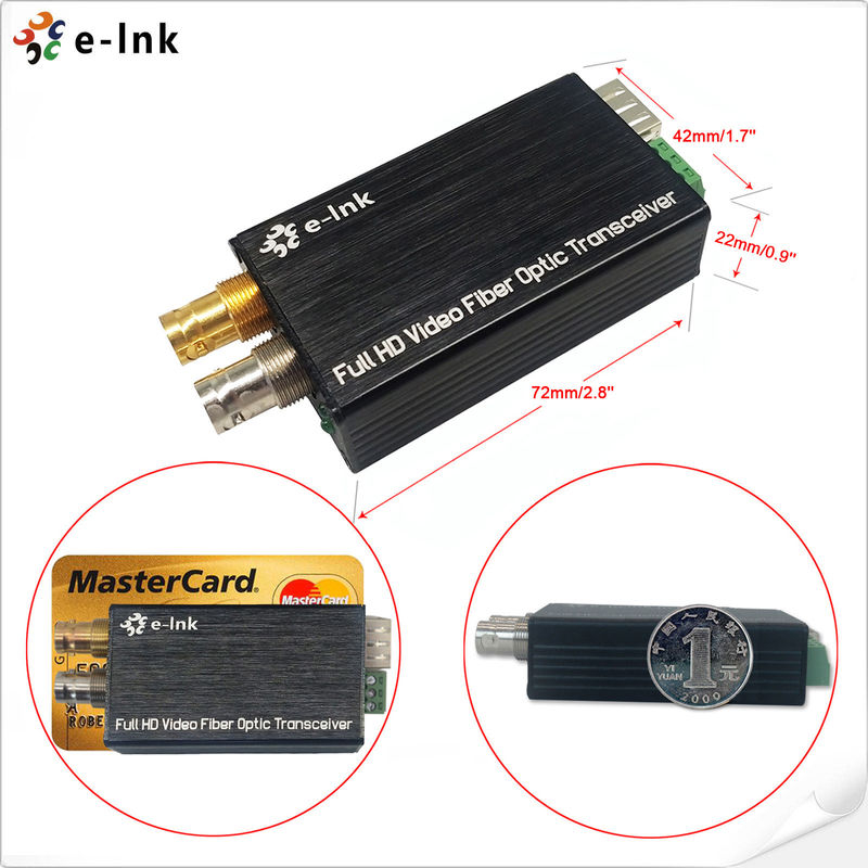 3G SDI Mini Converter Optical Fiber With Tally Or Reverse RS485