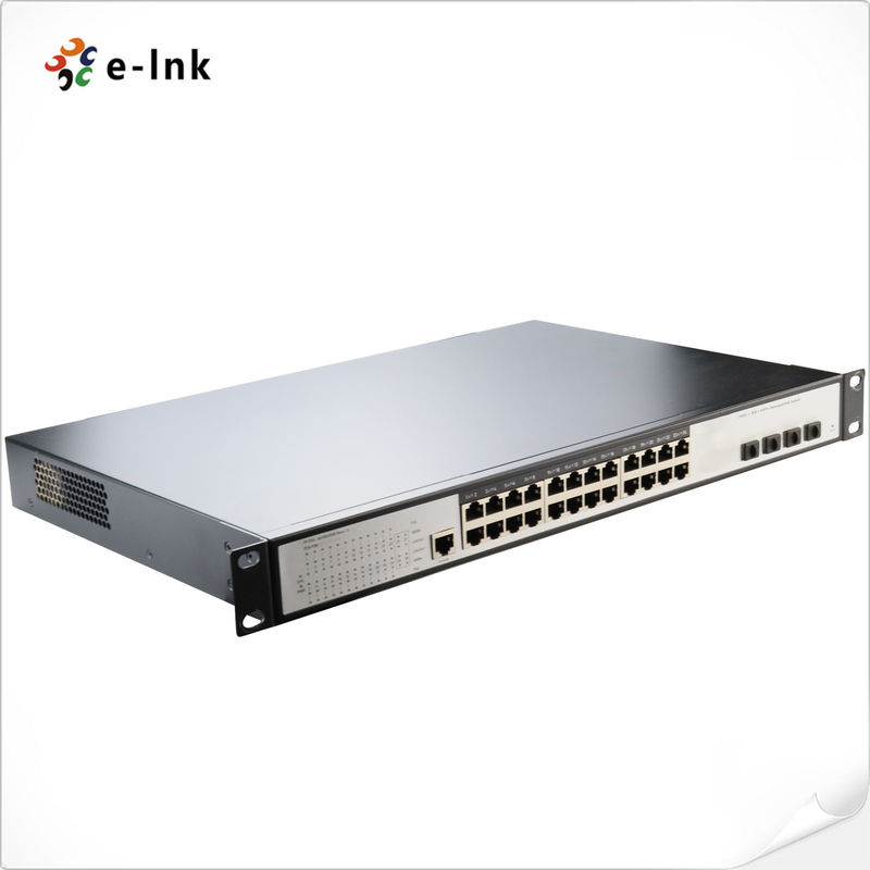 SFP+ Managed Ethernet Switch 128Gbps 24 Port Fiber Optic Switch