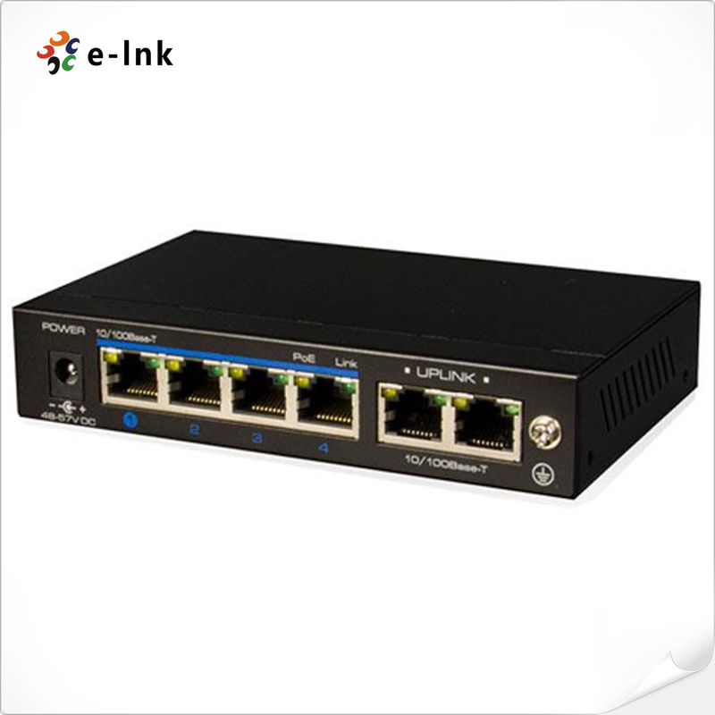 IEEE 802.3 802.3u 802.3af 802.3at 4 Port PoE Switch One Key CCTV Mode