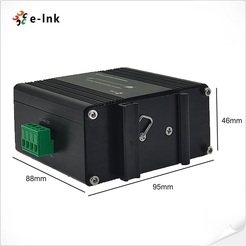 Din Rail 5 Port Industrial PoE Switch SFP Gigabit Ethernet Switch