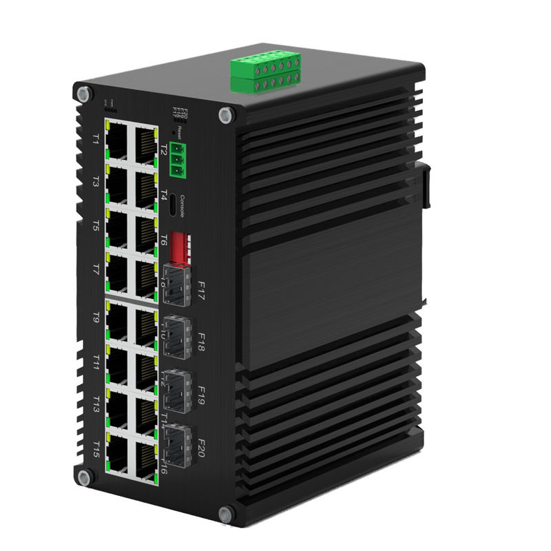 Industrial Gigabit Managed Switch 16 Port 10/100/1000T 802.3at PoE With ...