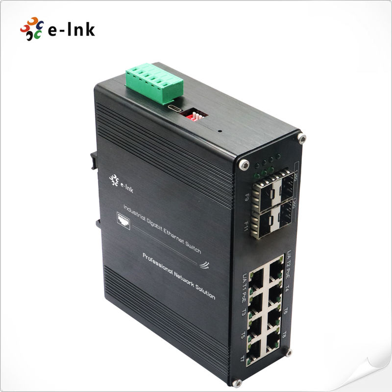 Industrial L2+ 8-Port PoE + 4-Port 1000X SFP Ports Managed PoE Switch