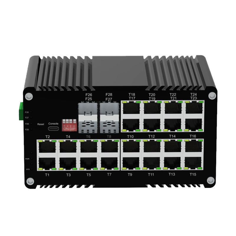 Industrial L2+ 24-Port 10/100/1000T 802.3at PoE + 4-Port 1000X SFP ...