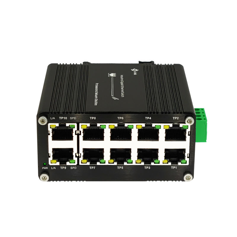 Mini 10 Port 10/100/1000T Gigabit Compact Industrial Ethernet Switch ...
