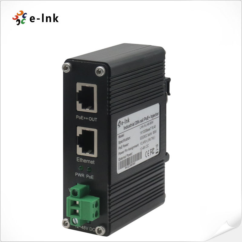 Wholesale PoE Injector Adapter 95W 802.3bt 1000M Din Rail Gigabit Power ...
