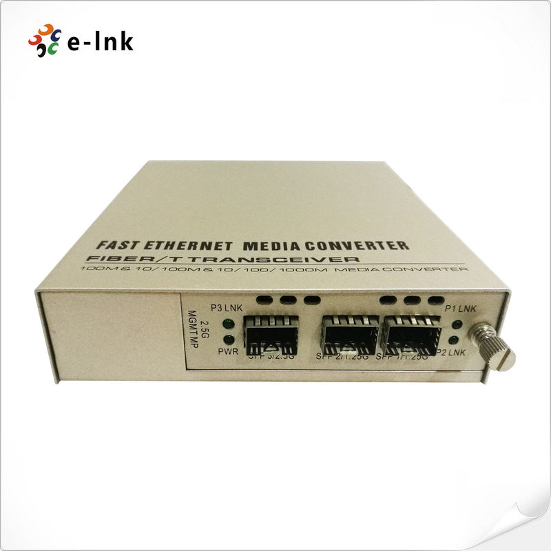2x1.25G to 2.5G SFP Fiber Multiplexer Support point-to-point topology ...