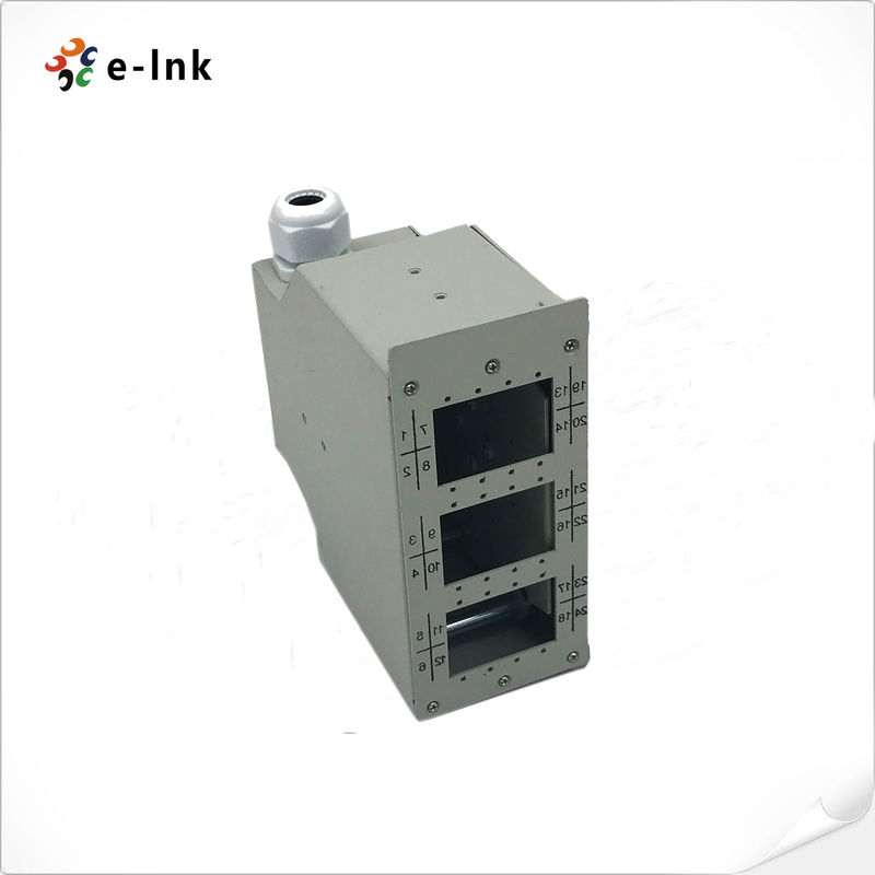 SC ST LC High Density Single Mode Fiber Patch Panel 24 Port