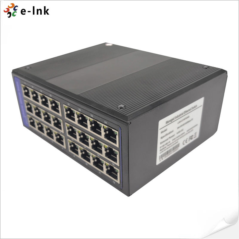 Managed And Unmanaged Fiber Industrial Ethernet Switch 24 Port 10Base-T ...