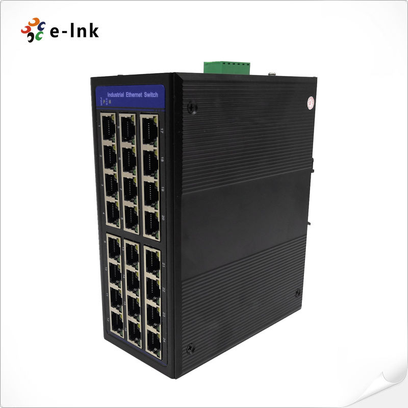 Managed And Unmanaged Fiber Industrial Ethernet Switch 24 Port 10Base-T ...