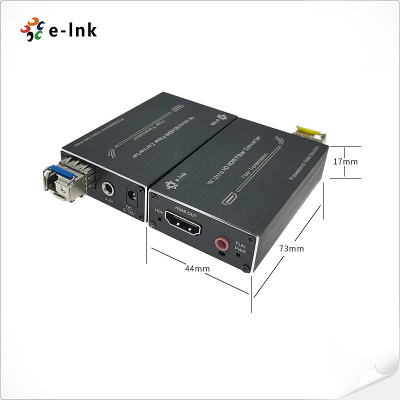 Mini HD HDMI To Ethernet Converter 4k Fiber Extender 30Hz With External ...