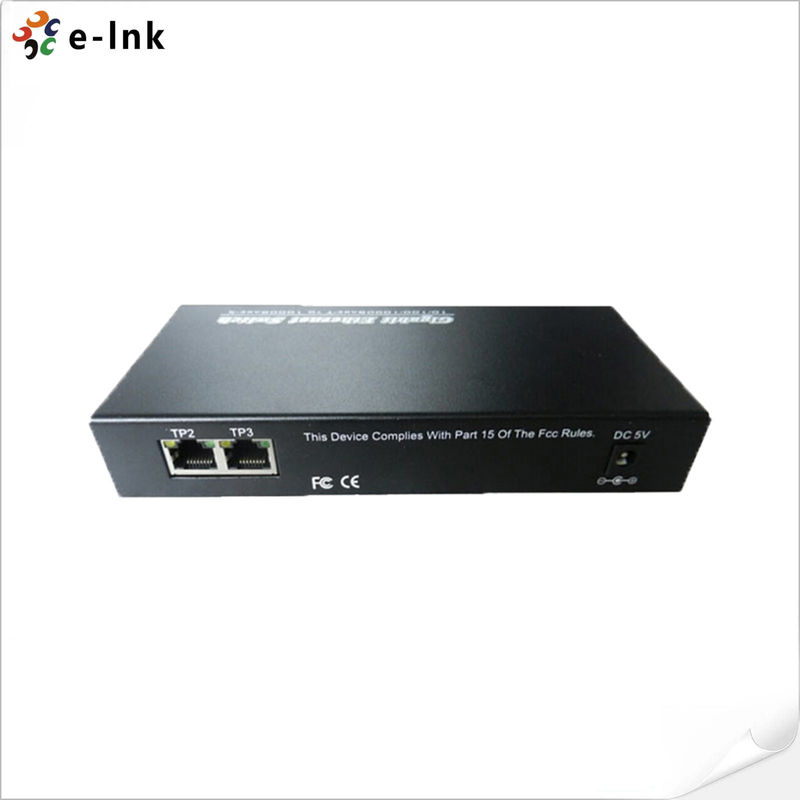 4 Port 1000BASE SFP Fiber Ethernet Switch 3 Port 10/100BASE-T