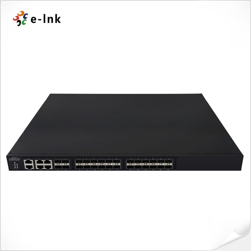 10G Fiber Optic Switch 24-Port SFP 4-Port 10/100/1000M TP/SFP Managed ...
