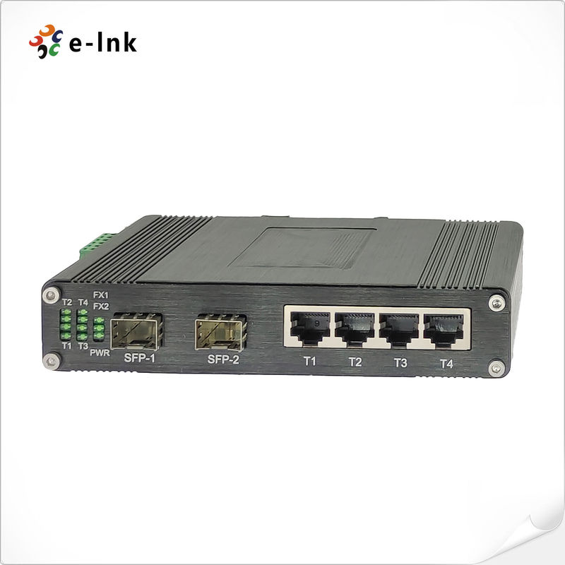 Ethernet Switch 4-Port 10/100/1000Base-T + 2-Port 1000BASE-X Gigabit ...