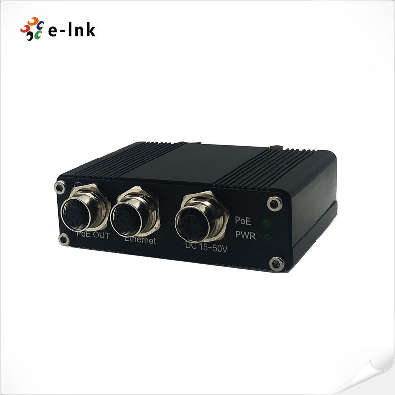 EN50155 Industrial PoE Injector Adapter M12 Connectors Hardened Poe ...