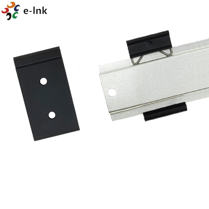DIN Rail Mount Clip 1.08 Width Universal 35mm Black Aluminum DIN Rail ...