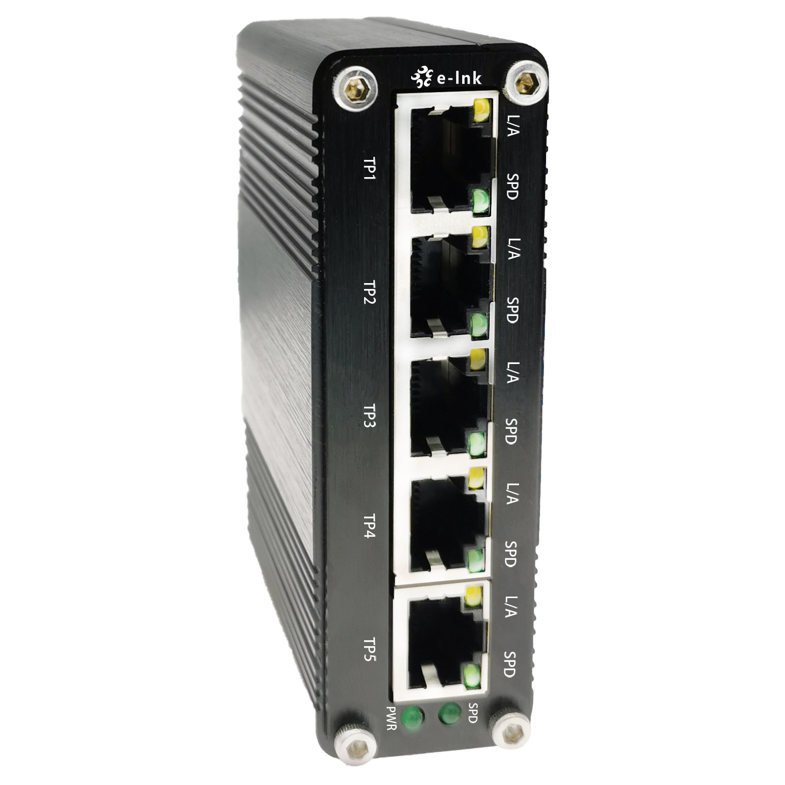 Mini Industrial 5 Port 10/100TX Compact Ethernet Switch DIN Rail / Wall ...