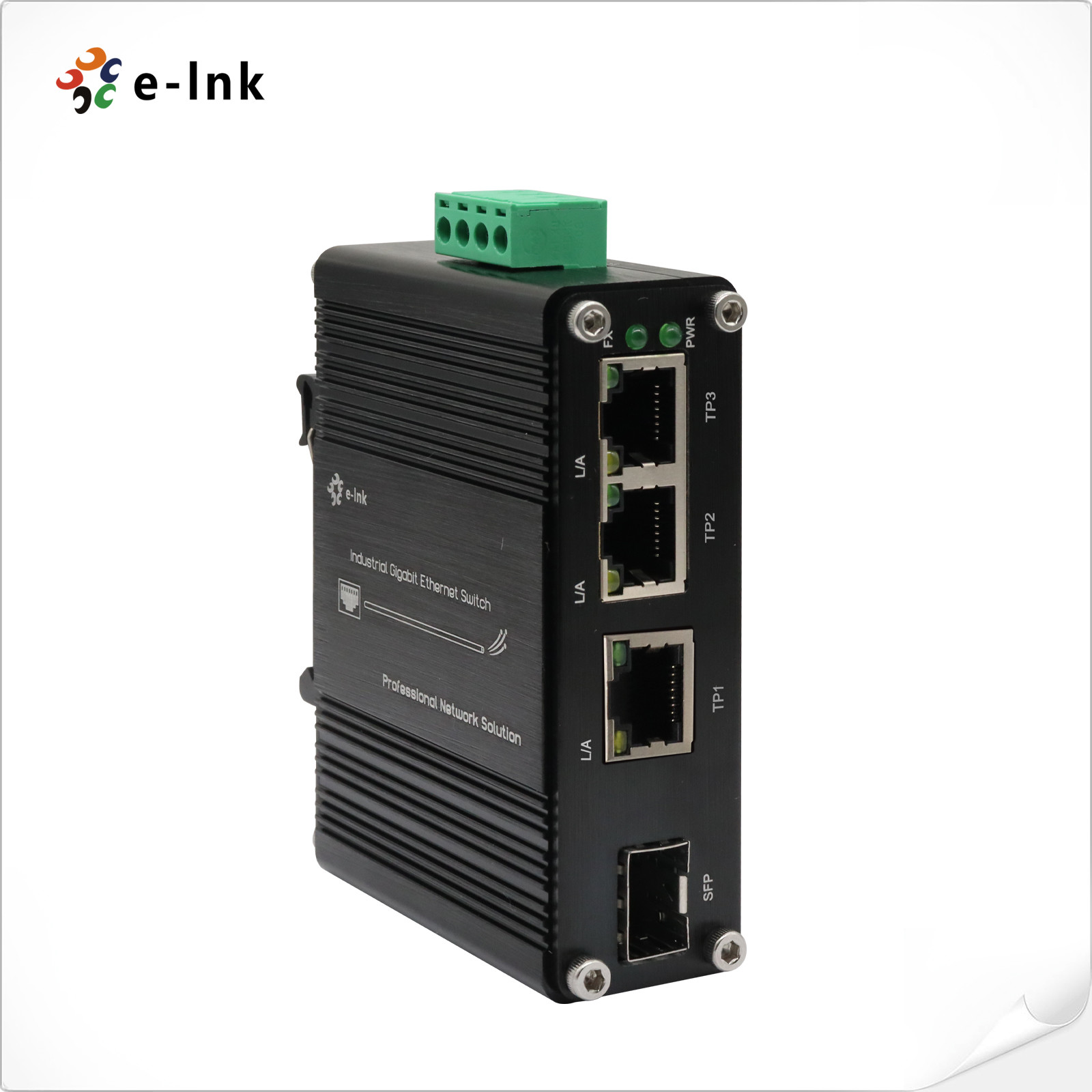 Mini Industrial Ethernet Switch 3-Port 10/100/1000T + 1-Port 100/1000X ...