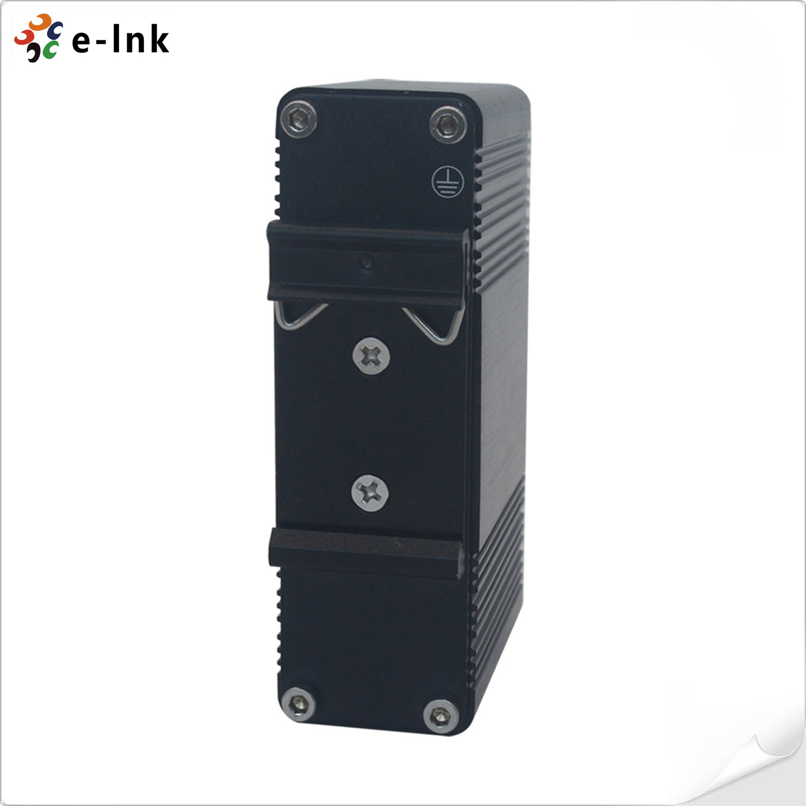 10 100 1000M Industrial PoE Injector Hi PoE 60W DIN Rail Mount Hardened ...