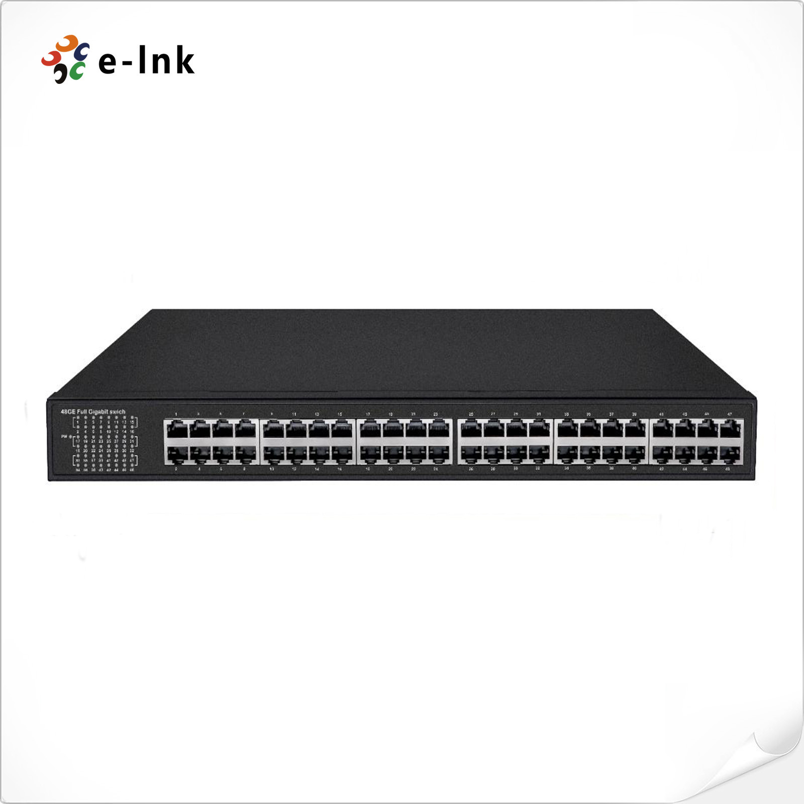 8K 48 Port PoE Ethernet Switch With 48x10/100/1000M RJ45 PoE Ports