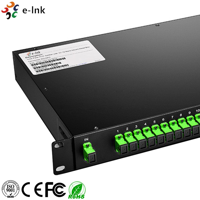 E link PoE Power Splitter Rack Mount Planar Lightwave Circuit Splitter