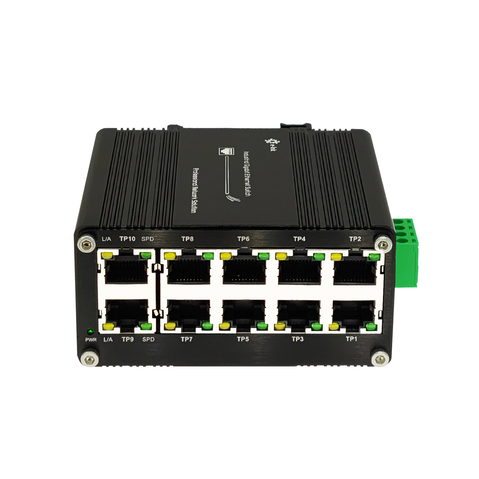 Mini 10 Port 10/100/1000T Gigabit Compact Industrial Ethernet Switch ...
