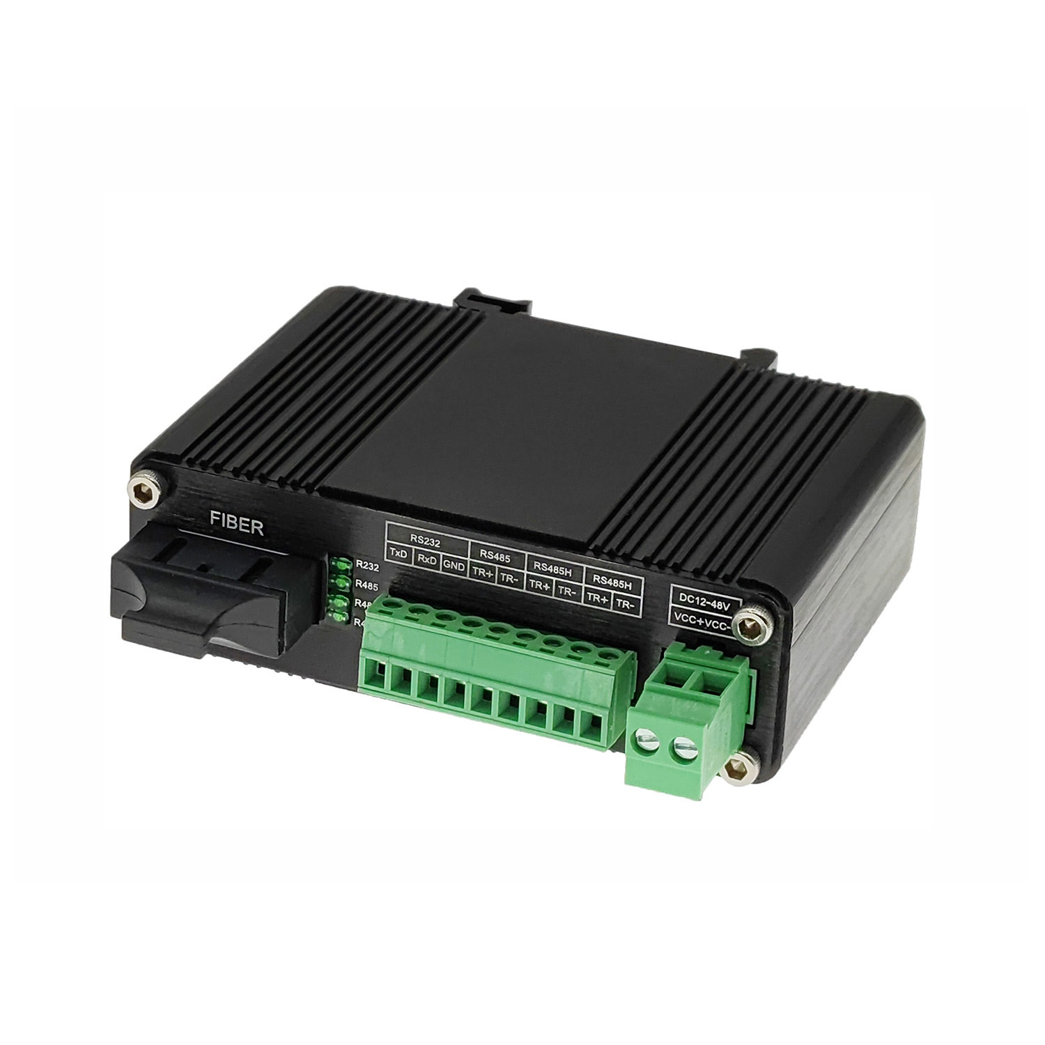 Industrial Serial RS232 / RS485 / RS422 Fiber Optic Modem Support DIN ...