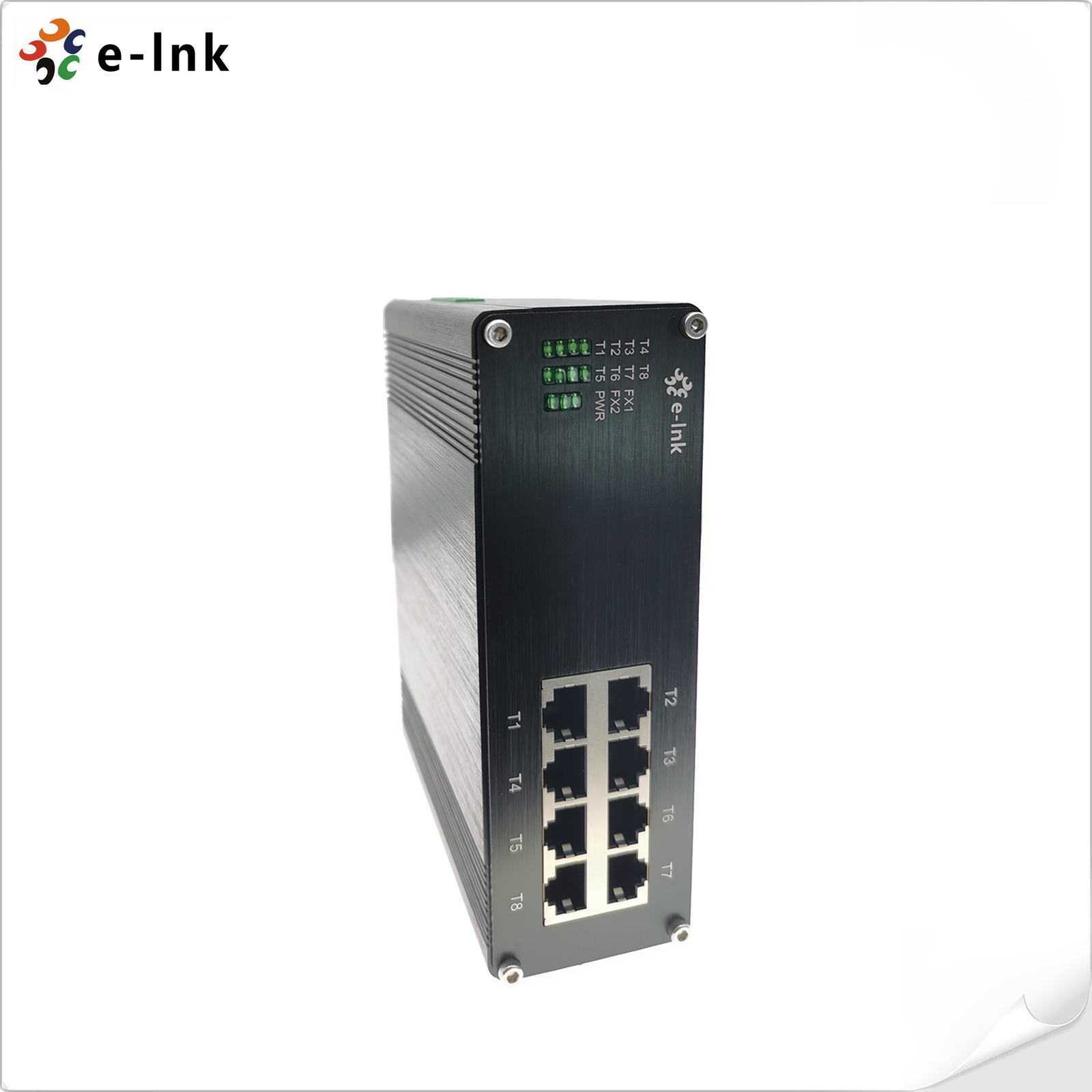 Unmanaged Industrial 8-port 10/100BASE-T Ethernet Switch (optional)