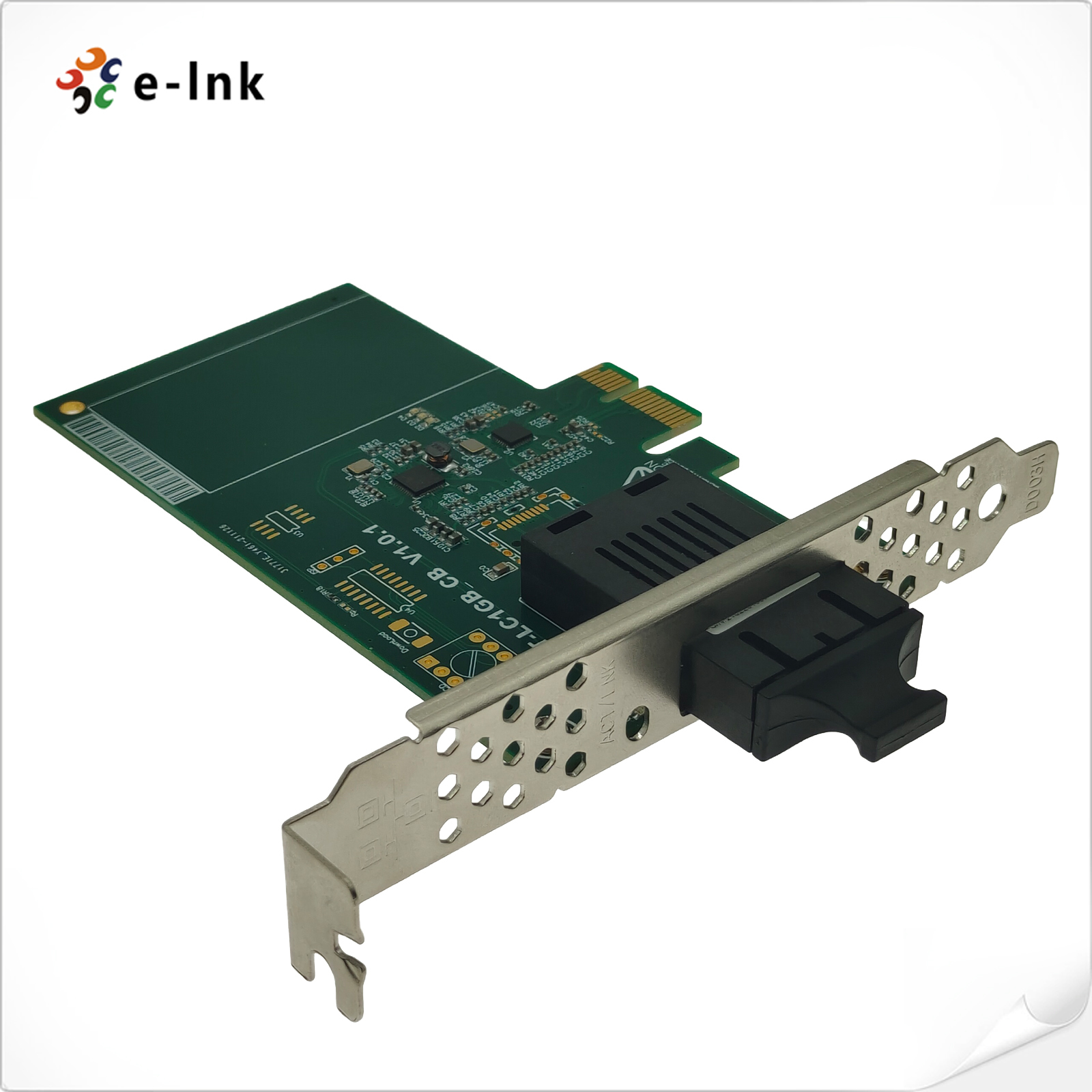 Fiber Optic LAN Card 100M PCI-E SC SFP 802.3u Industrial