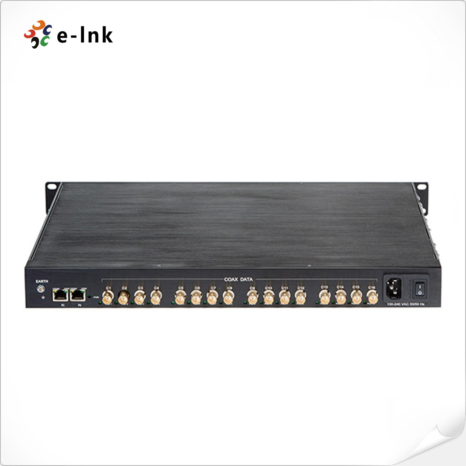 16 Port To 4 Port Coaxial Ethernet Extender Coax Poe Extender 1000Base-TX