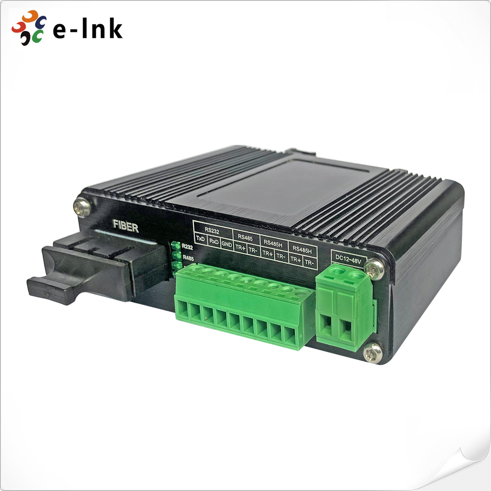 Modem Industrial Optical Fiber To Rj45 Converter RS232 RS485 RS422 Serial