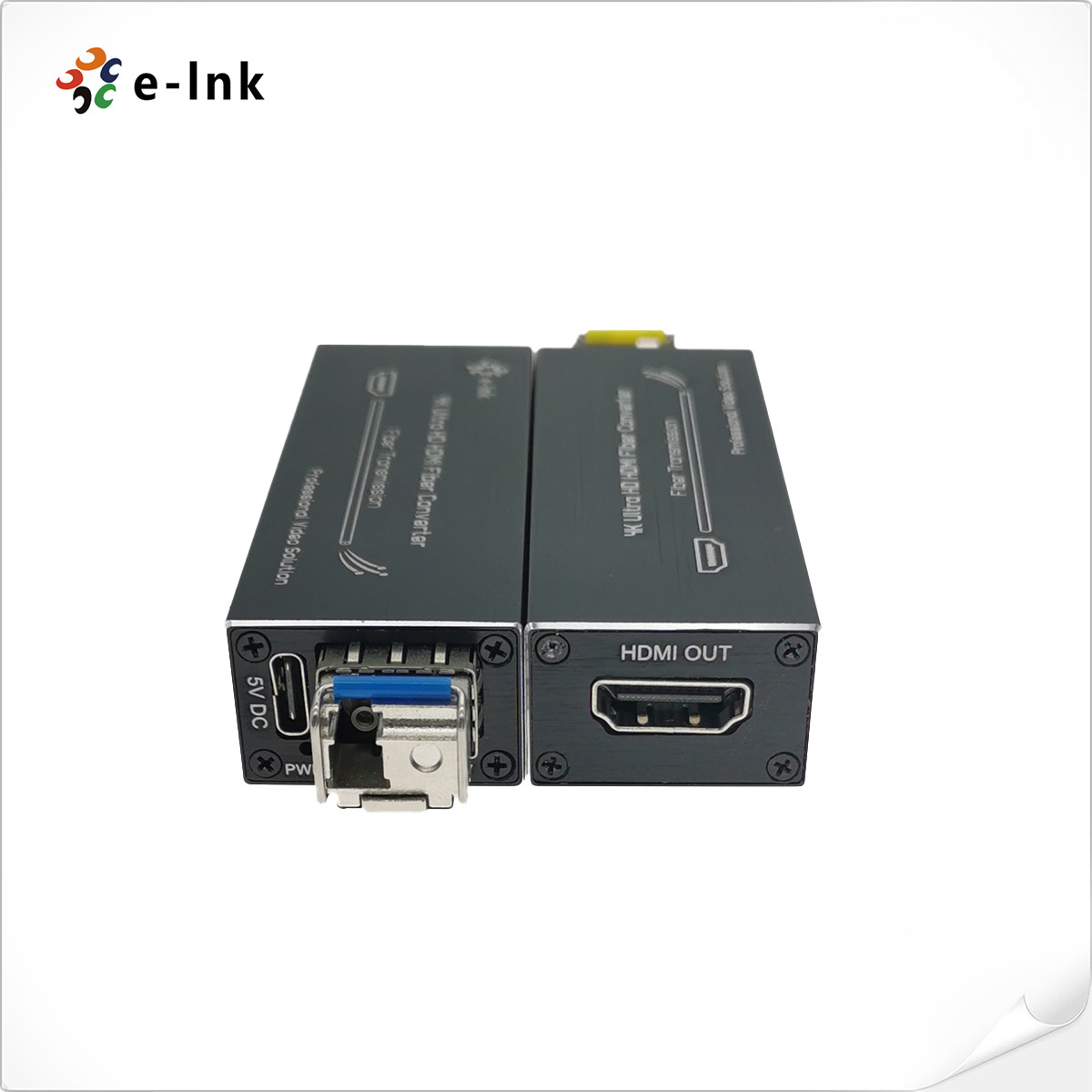 Mini 4K Fiber To HDMI Extender With SFP Port Optical Transceiver HD