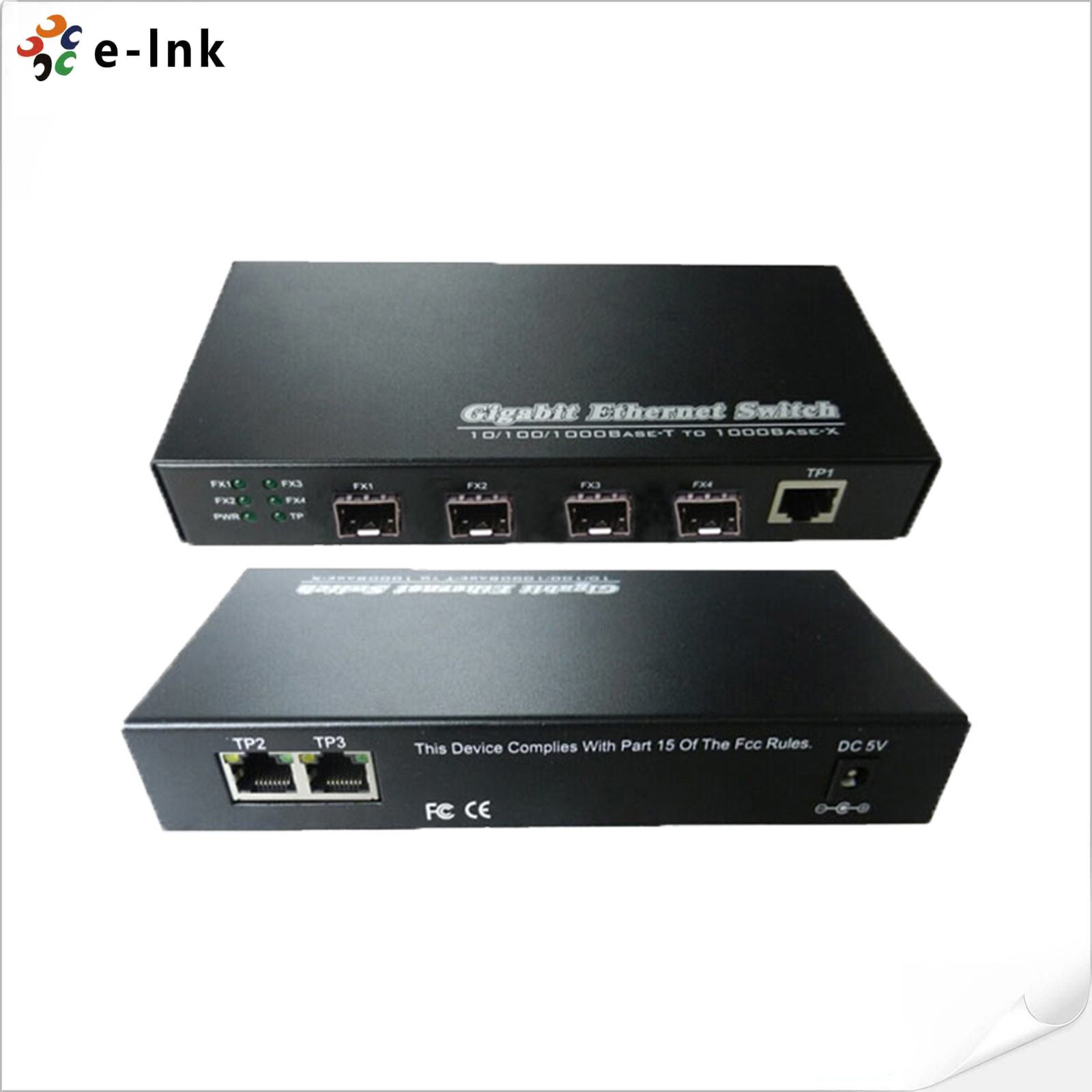 Enterprise 3-Port 10/100/1000BASE-T + 4-Port 1000BASE SFP Ethernet Switch