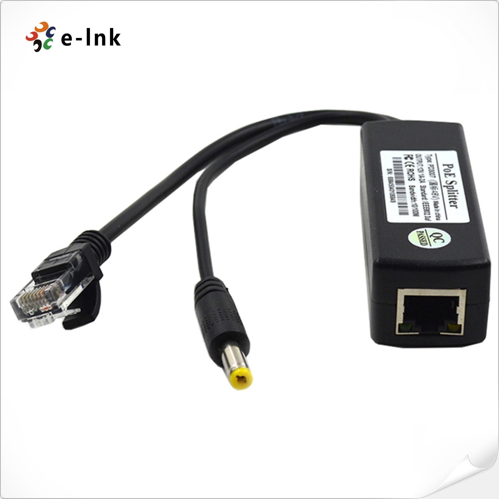 10/100M 30W 1.25A PoE Splitter 12v Passive Power Over Ethernet Splitter