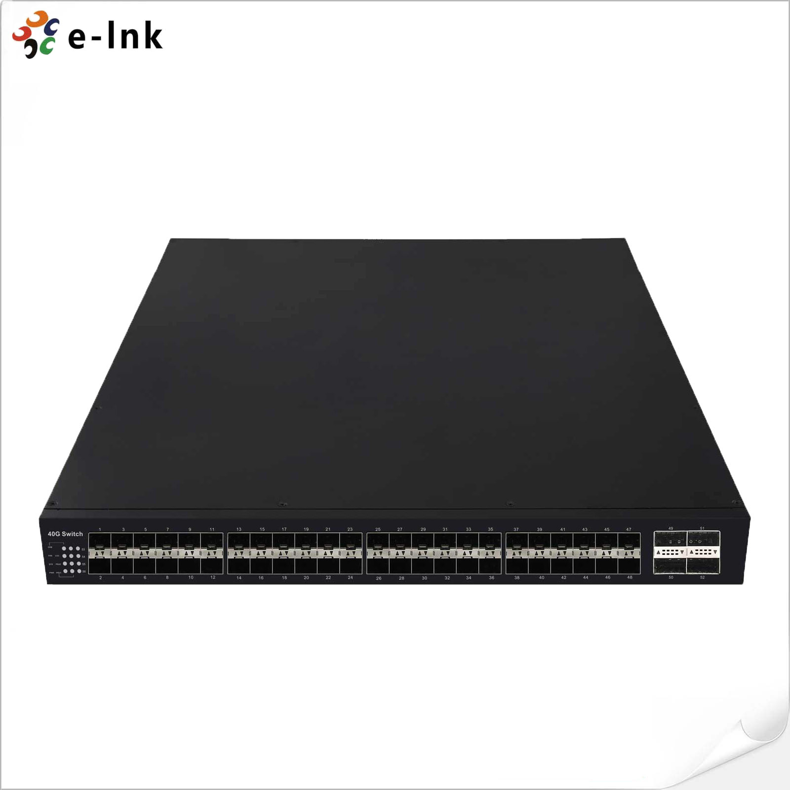 Layer 3 Managed Fiber Optic Switch 48 Port 10G SFP 4 Port 40G QSFP ...