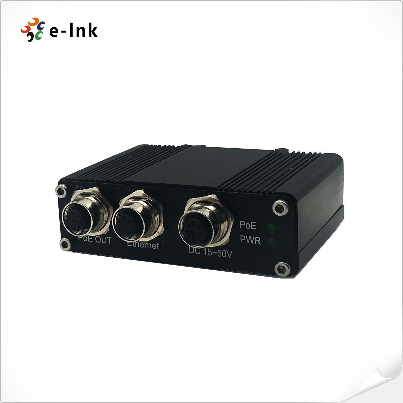 EN50155 Industrial PoE Injector Adapter M12 Connectors Hardened Poe ...