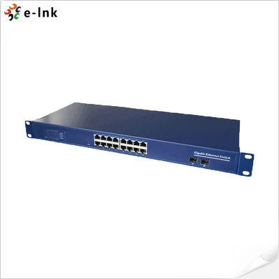 16 Port 10/100/1000M Gigabit Fiber Port Switch SFP Optical Network Switch