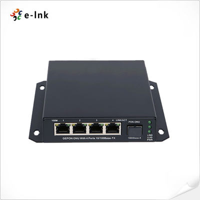 4 Port PoE Power Splitter EPON ONU With OAM remote management